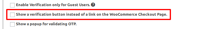 OTP Verification For WooCommerce Checkout Form. - Plugins - miniOrange