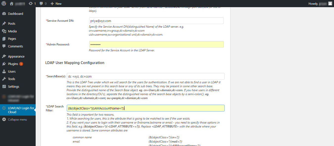 LDAP|Active Directory Login for Cloud