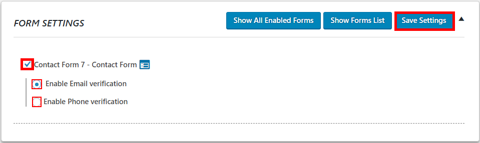 OTP Verification For Contact Form 7. - Plugins - miniOrange