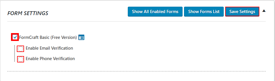 OTP Verification For FormCraft Basic (Free Version) - Plugins - miniOrange