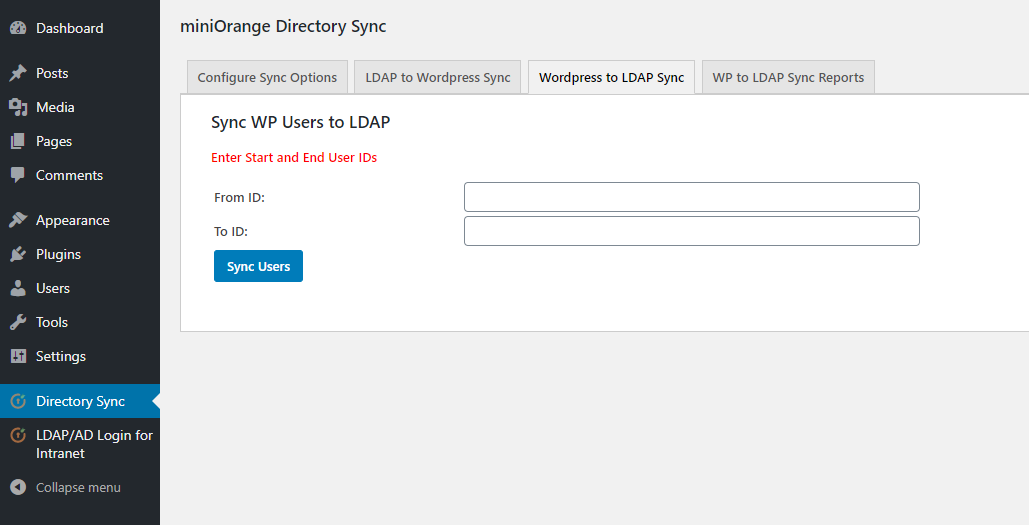 Step By Step Guide To Configure Miniorange Directory Sync Add On For Wordpress