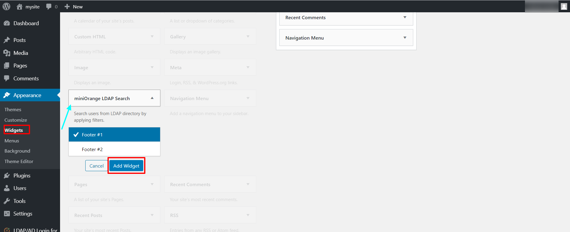 Guide To Setup Ldap Search Widget Add On