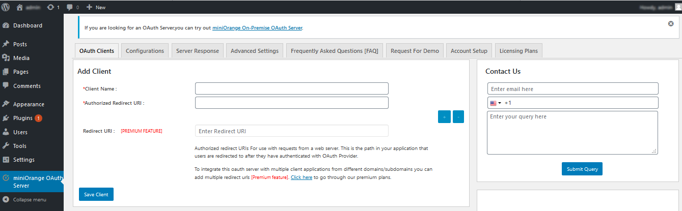 Guide to setup Wordpress as a Identity Server (OAuth) | Wordpress Plugin