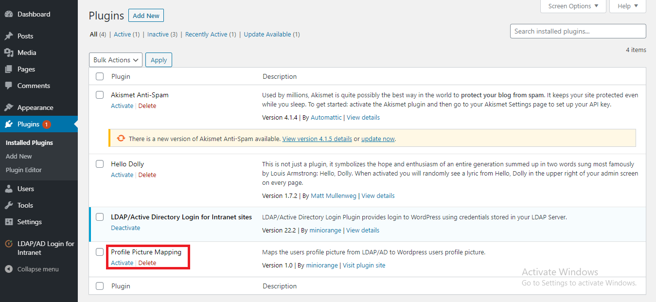 Steps To Configure miniOrange Profile Picture Map Add-On For WordPress