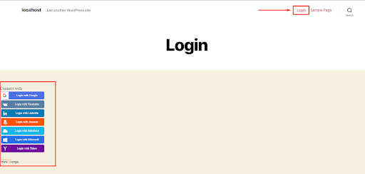 Guide To Display Social Login Icons using Shortcode In WordPress