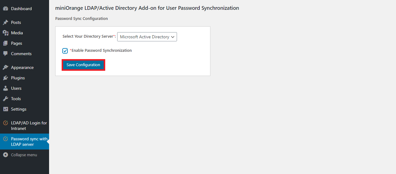 Miniorange Password Sync With Ldap Add On Plugins Miniorange 