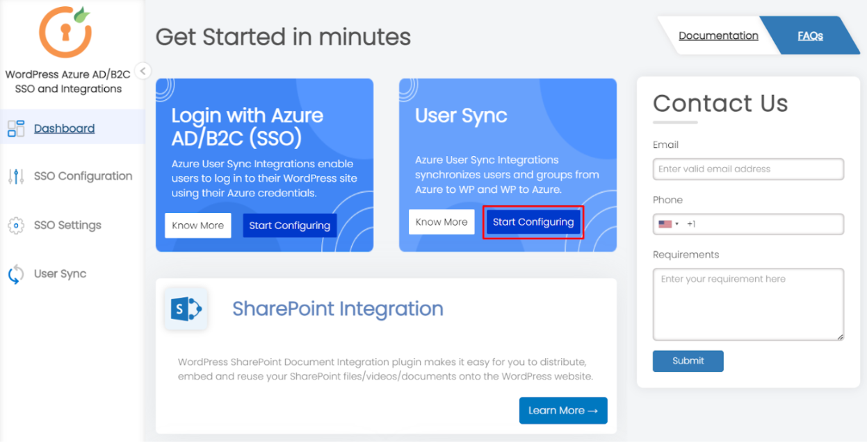 Configure Azure AD/B2C Single Sign-On (SSO) and SCIM in WordPress.
